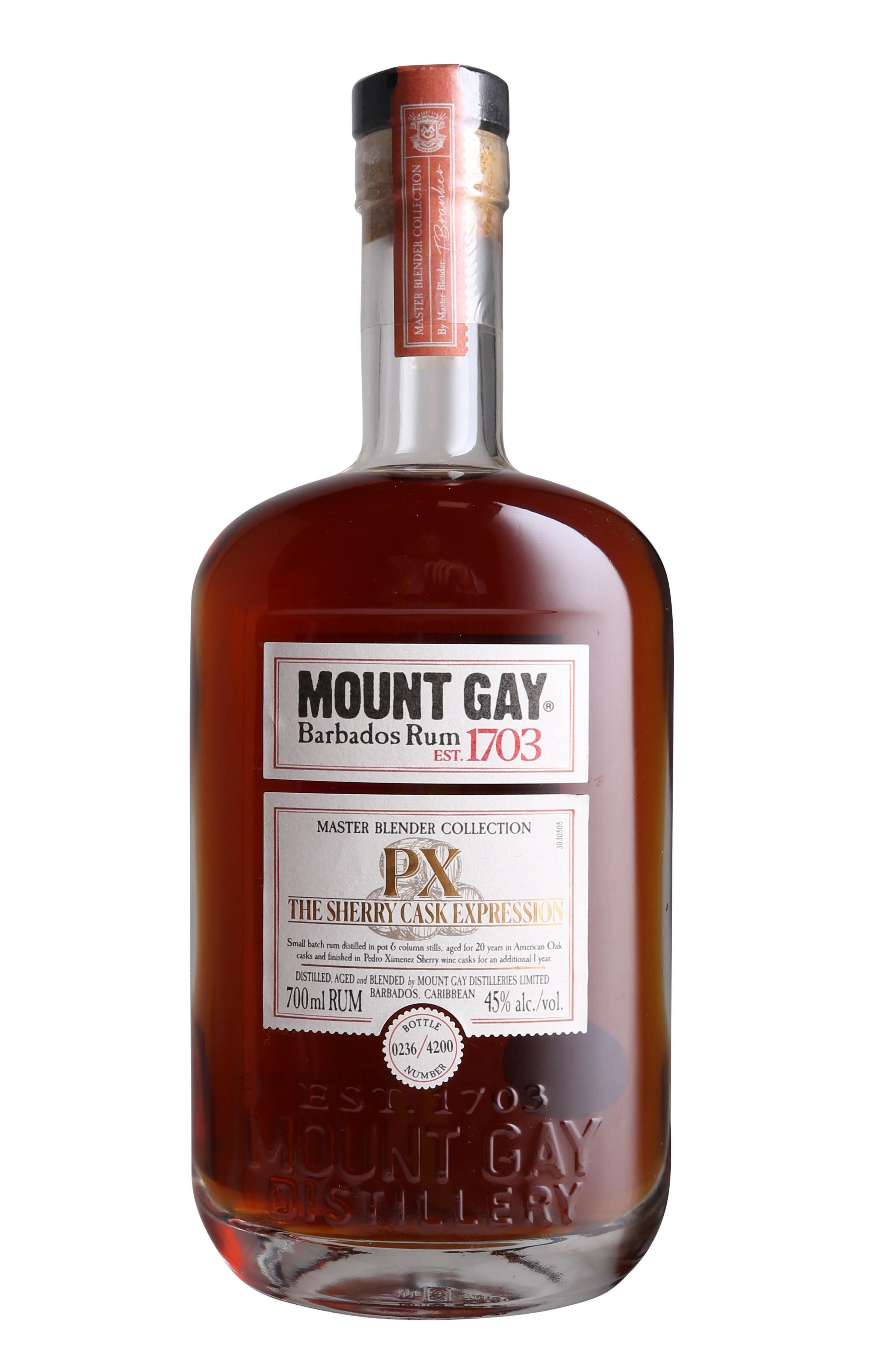 Buy Mount Gay, PX, The Sherry Cask Expression, Rum, Barbados (45% ...