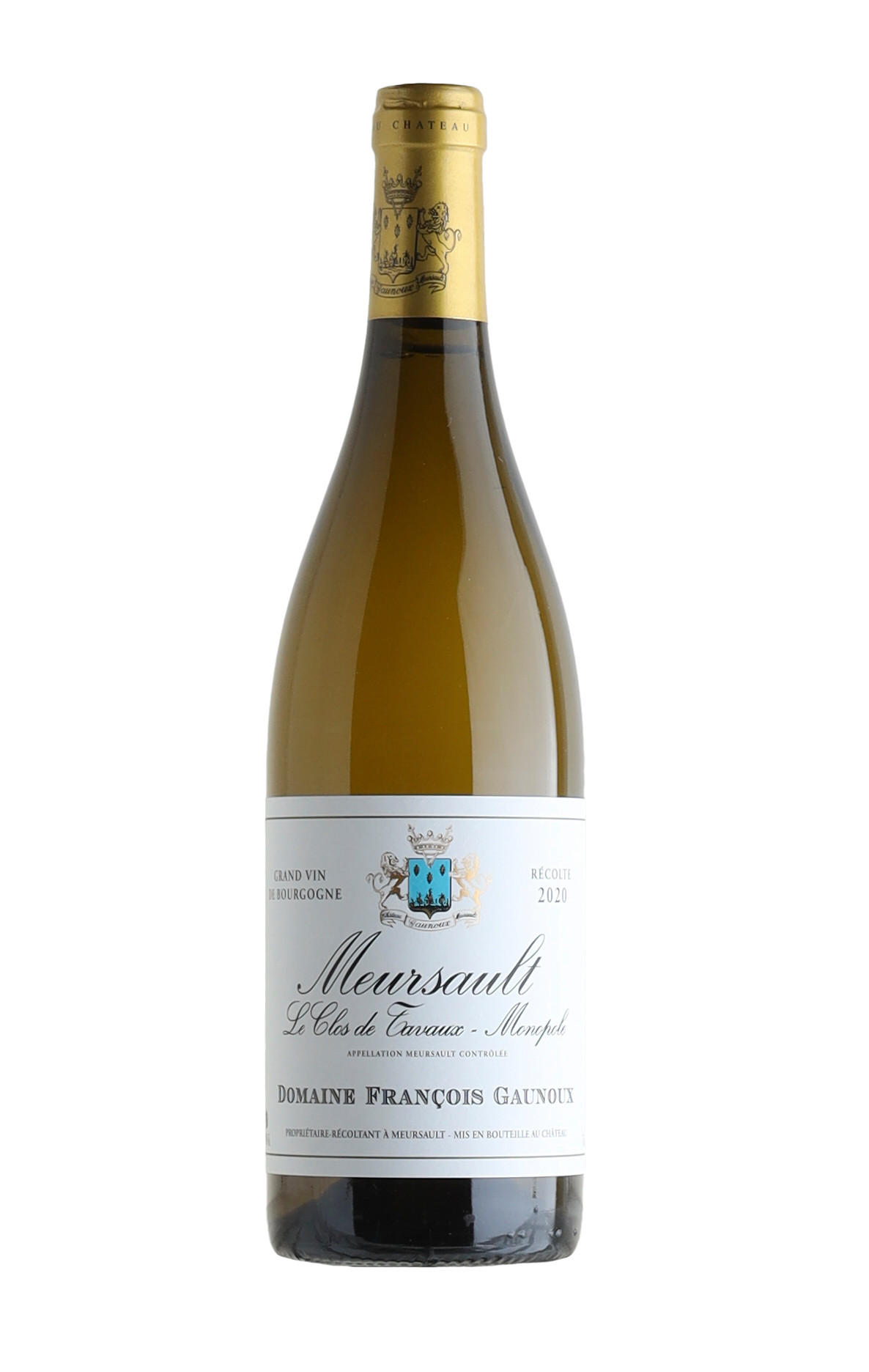 Buy 2020 Meursault, Clos de Tavaux, Domaine François Gaunoux, Burgundy ...